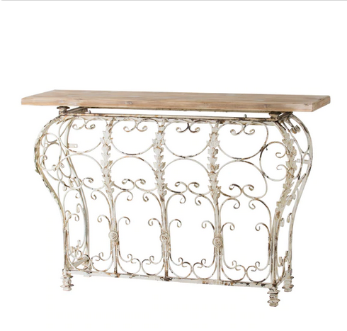 French Inspired Iron Console – PFS Furniture Sales Shop